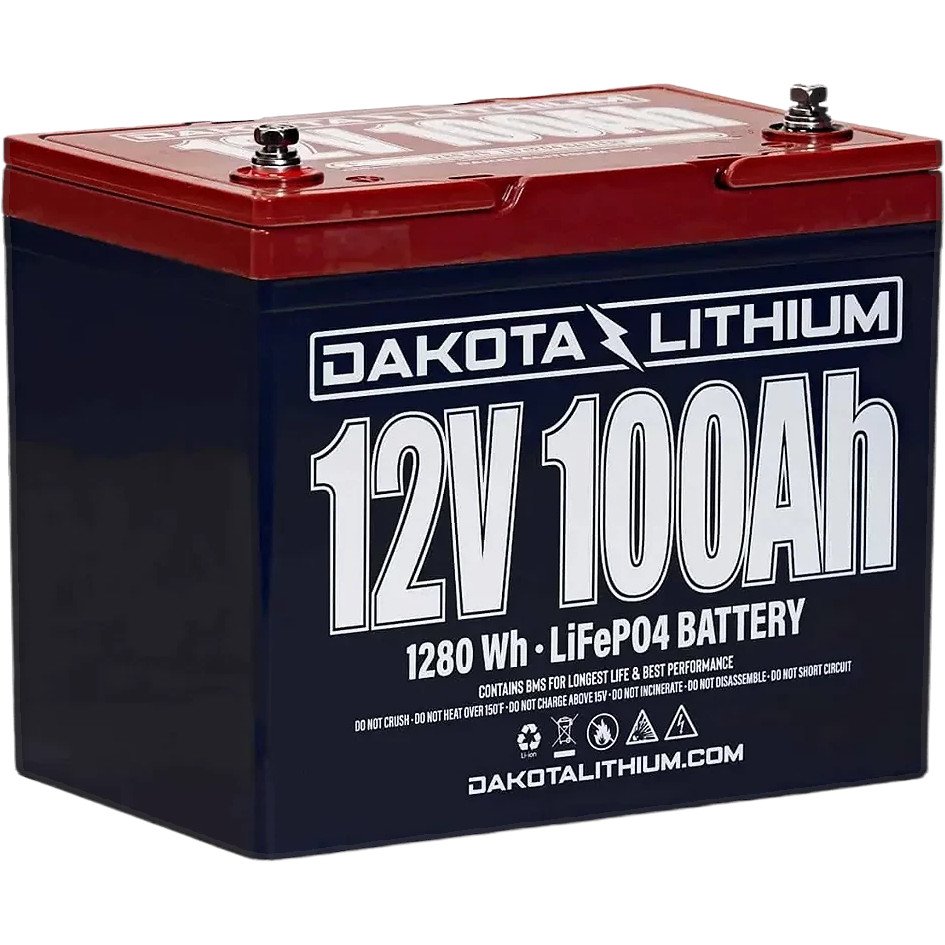 Dakota Lithium 12 Volt, 100 Ah LiFePO4 Deep Cycle Battery | Battery Mart