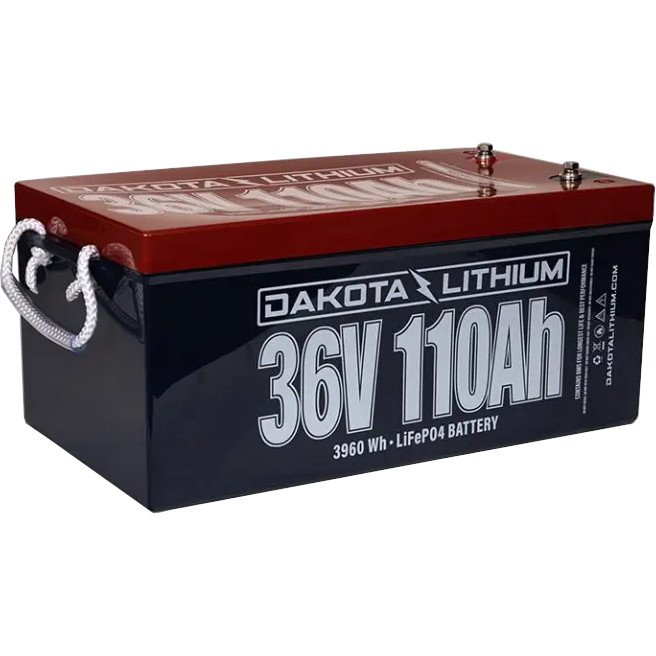 Dakota Lithium 36 Volt, 110 Ah LiFePO4 Deep Cycle Battery | Battery Mart