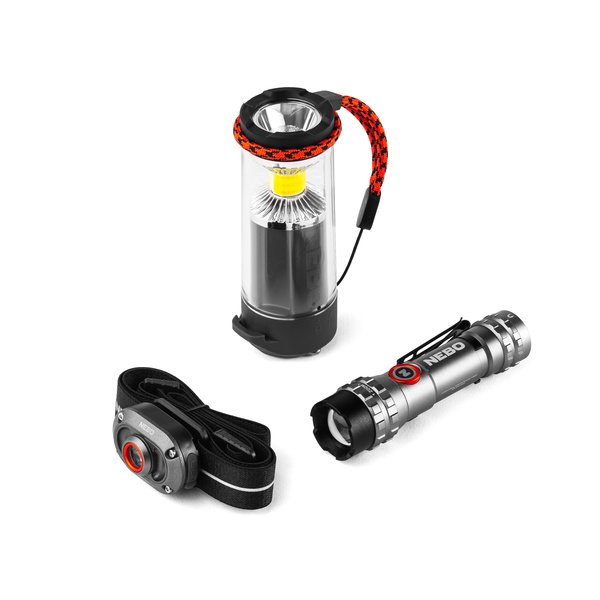 NEBO Triple Threat Kit: Headlamp, Lantern, & Pocket Light | Battery Mart