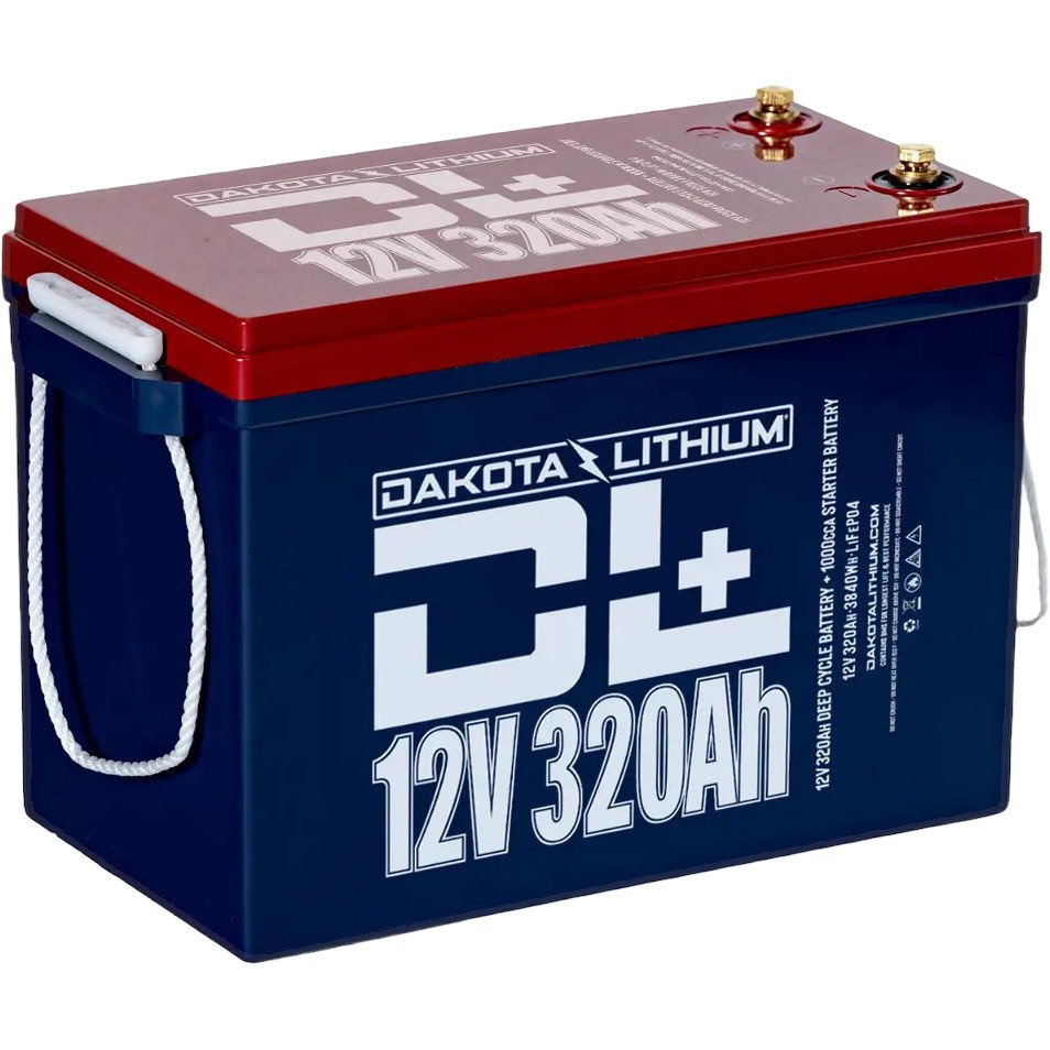 Dakota Lithium DL+ 12 Volt, 320 Ah LiFePO4 Deep Cycle Battery | Battery ...
