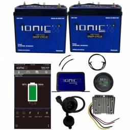 Ionic Lithium 48V 54Ah GC2 LiFePO4 Golf Cart Double Battery Bundle ...