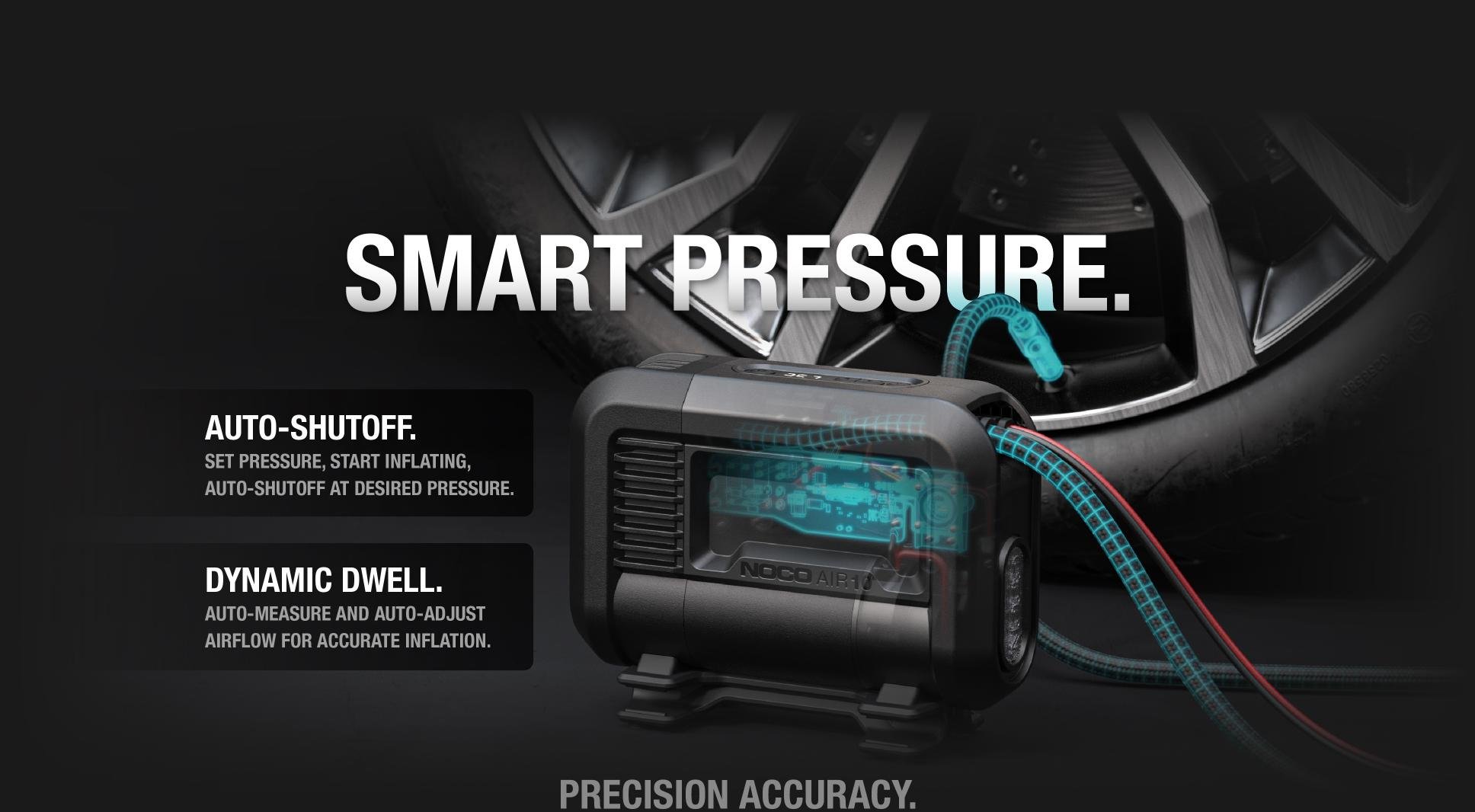 NOCO AIR10 Portable Air Compressor, 10 Amp, 60 PSI - Free Shipping ...