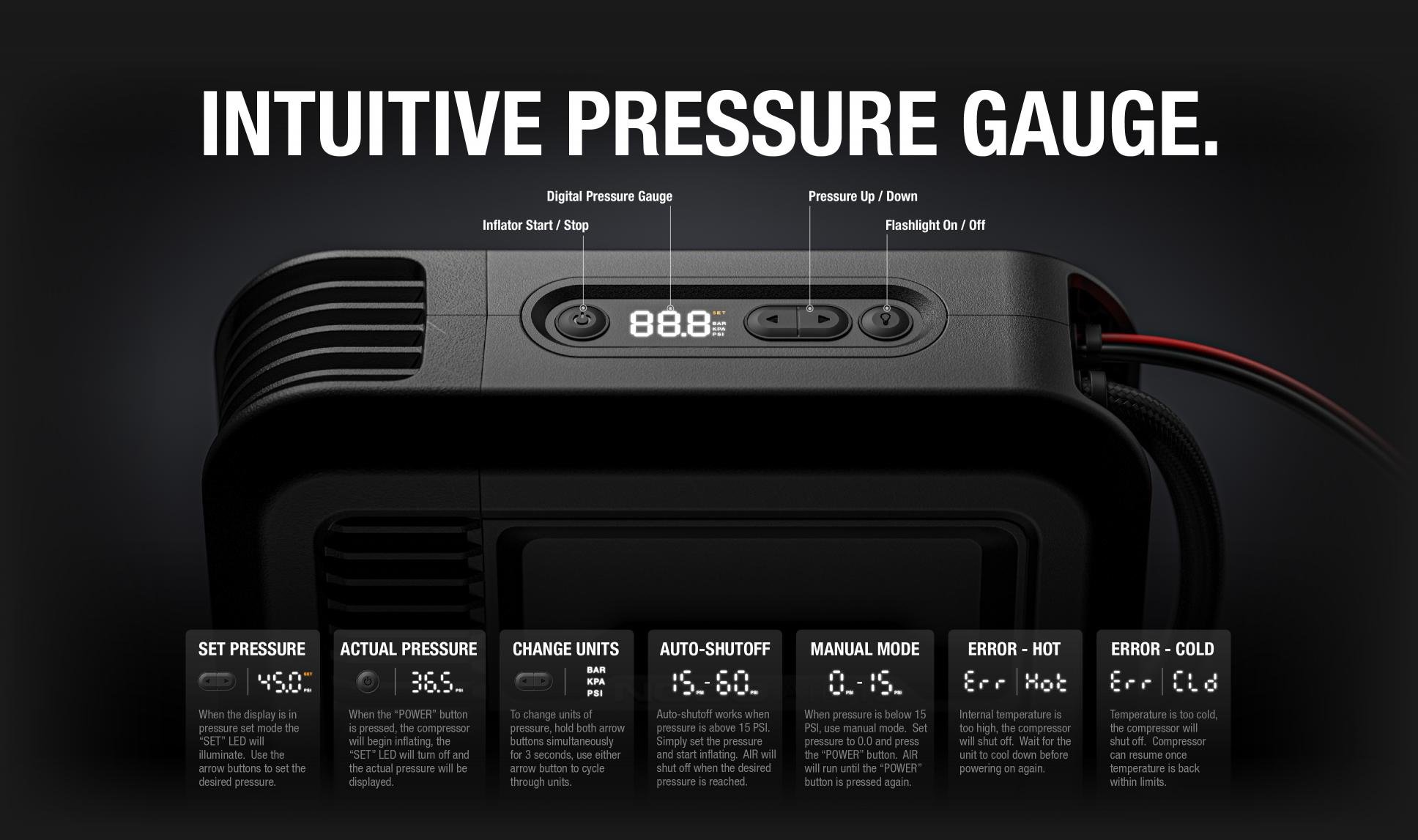 NOCO AIR10 Portable Air Compressor, 10 Amp, 60 PSI - Free Shipping ...