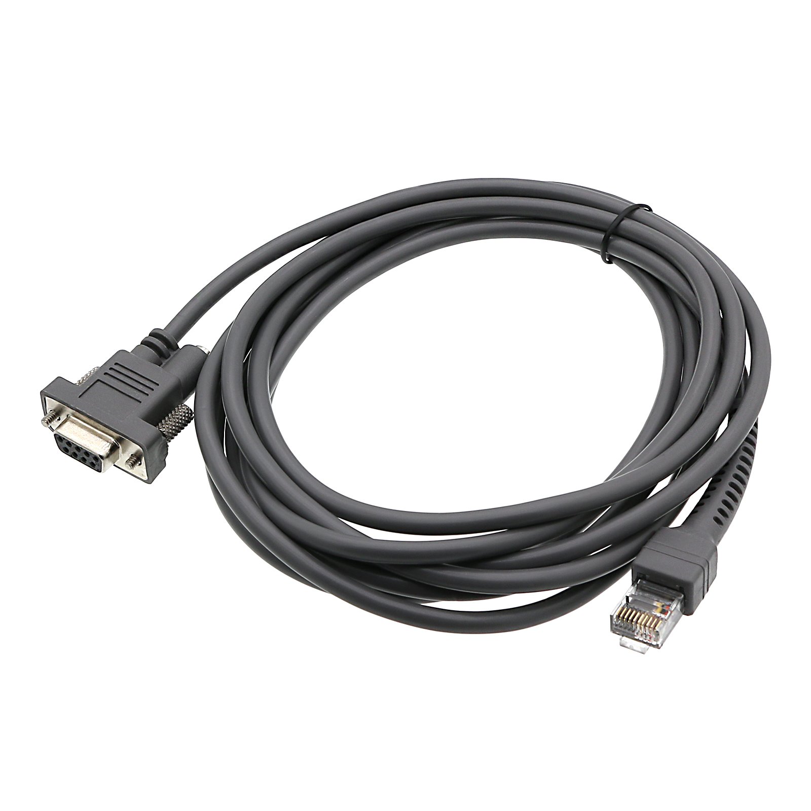 Barcode Scanner Cable with RS232 Port, 10 ft. Straight Cord | Battery Mart