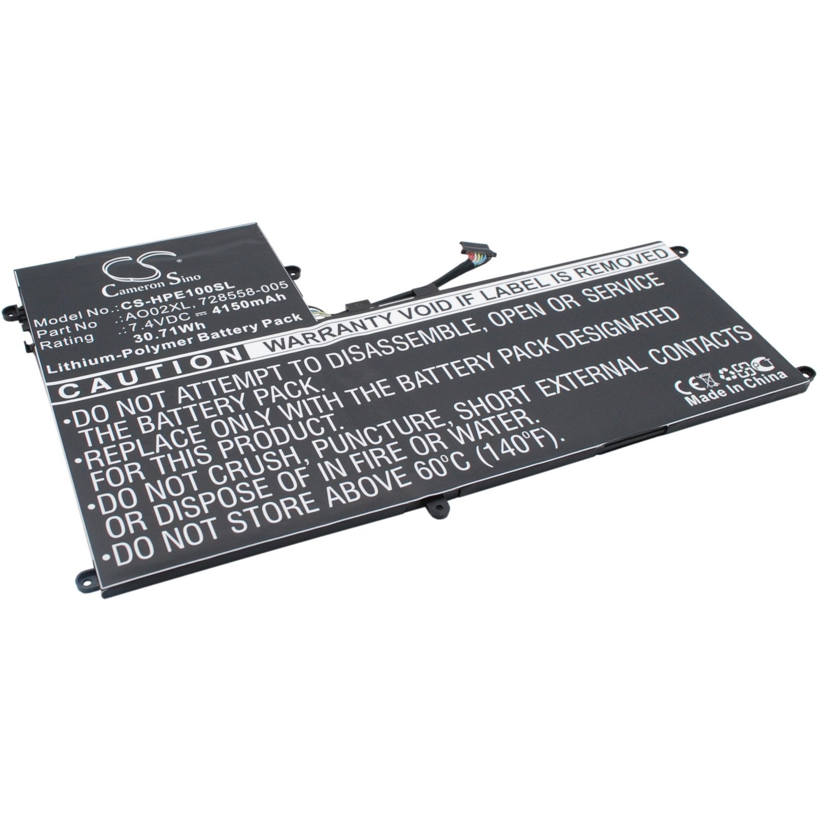 Replacement HP ElitePad 1000 Tablet Battery (7.4 Volt, 4150 mAh, Li ...