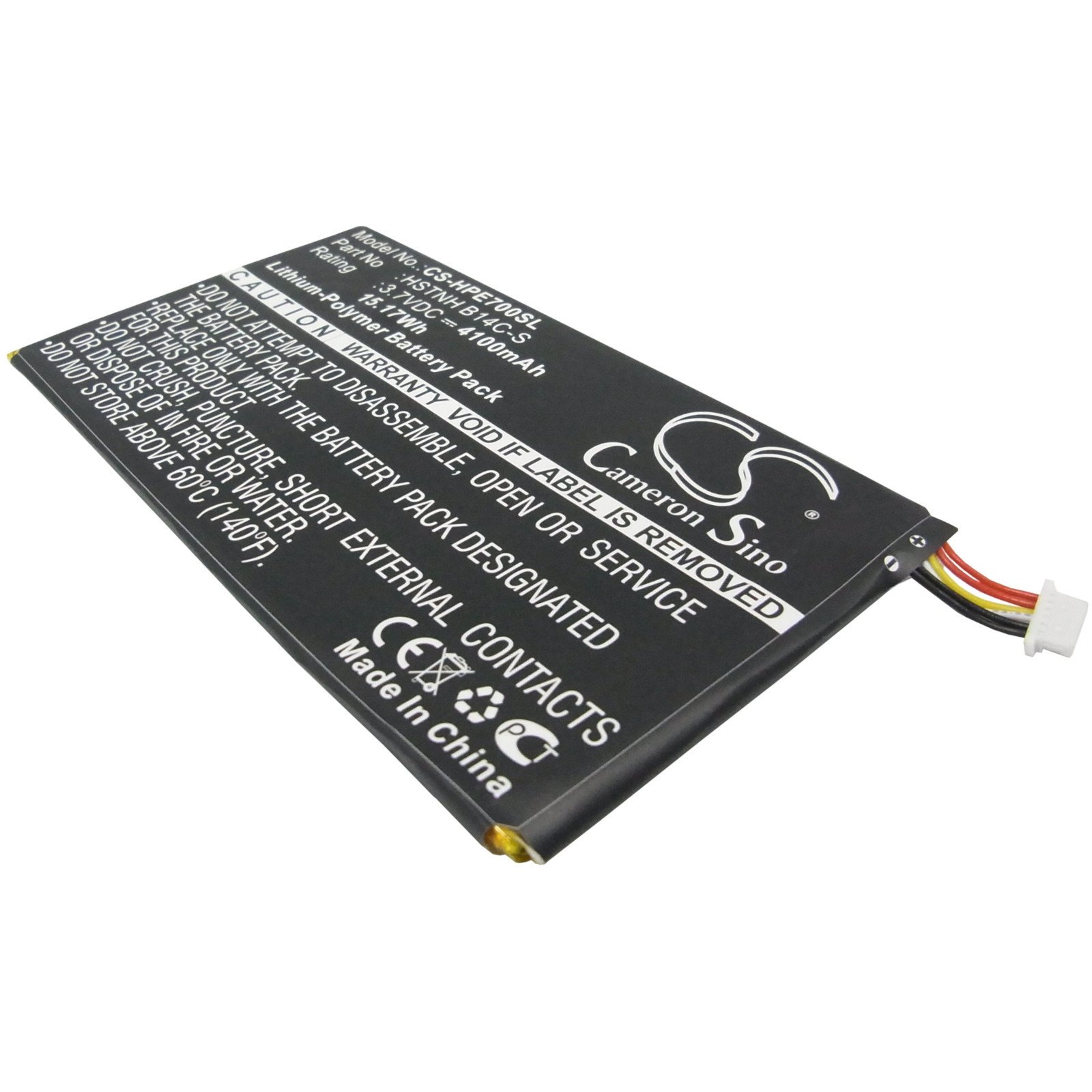 Replacement HP Slate 7 1800 Tablet Battery (3.7 Volt, 4100 mAh, Li-Poly ...