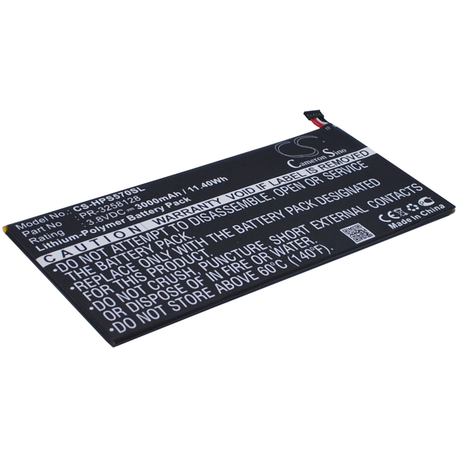 Replacement HP Stream 7 5700 Tablet Battery (3.8 Volt, 3000 mAh, Li ...