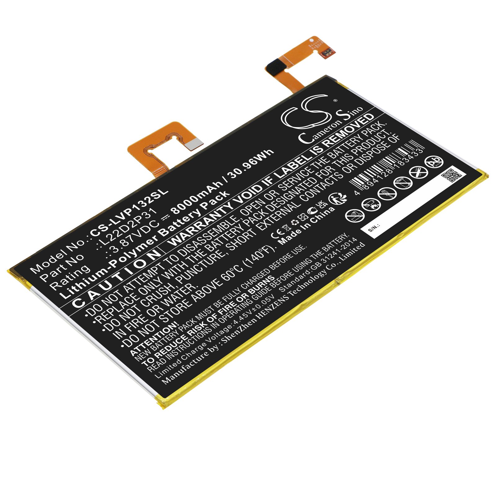 Replacement Lenovo Tab P11 Pro (1st Gen) Tablet Battery (3.87 Volt ...