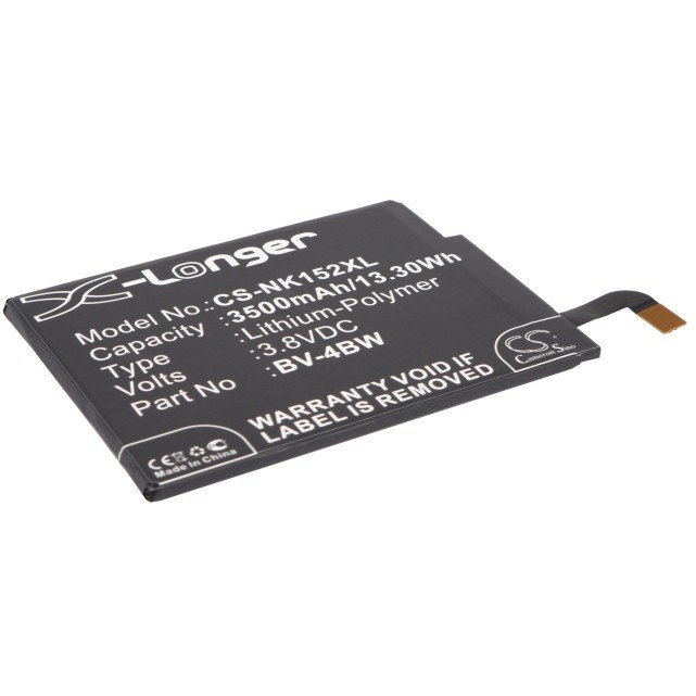 Replacement Nokia BV-4BW Cell Phone Battery | Battery Mart