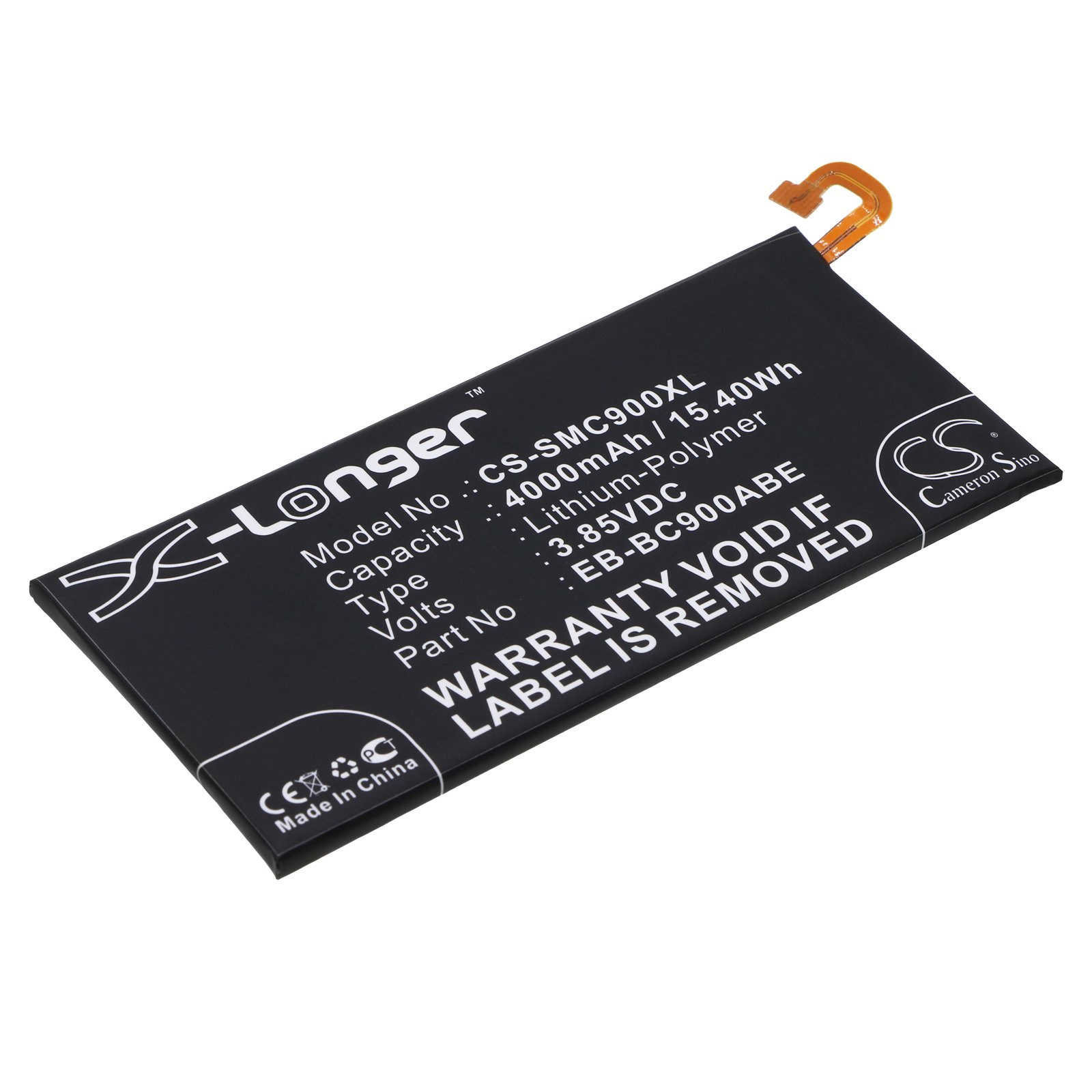 Replacement Samsung Galaxy C9 Pro Cell Phone Battery (3.85 Volt, 4000 ...
