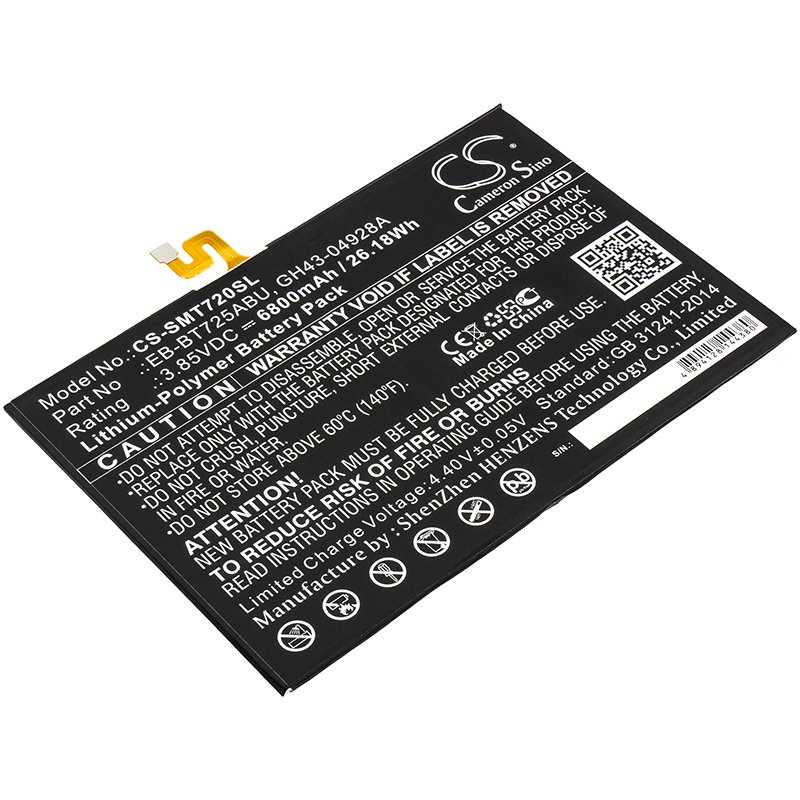 Replacement Samsung Galaxy Tab S5e Tablet Battery (3.85 Volt, 6800 mAh ...