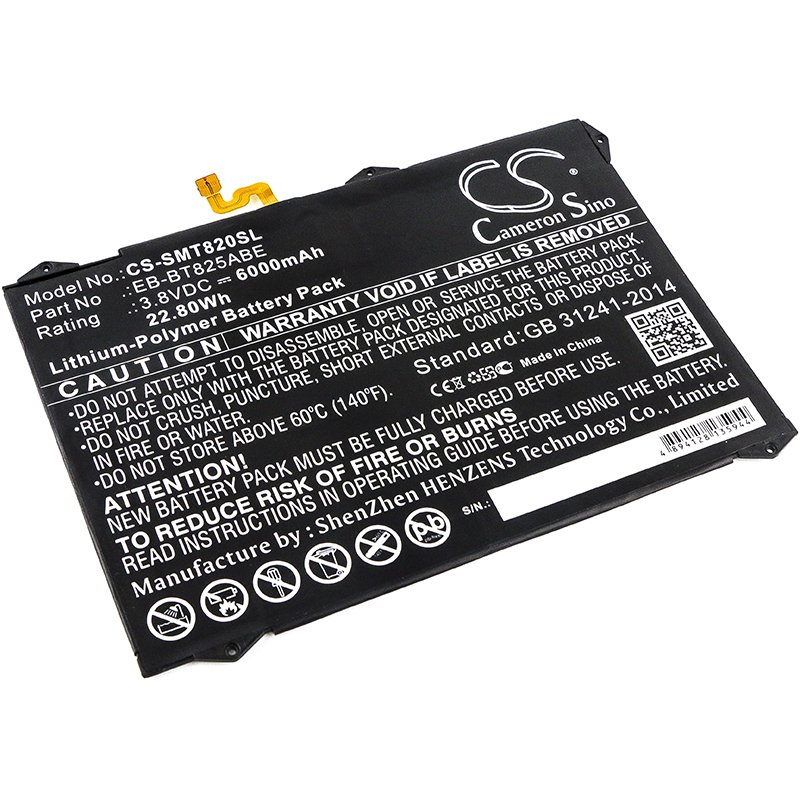 Replacement Samsung Galaxy Tab S3 9.7 Tablet Battery (3.8 Volt, 6000 ...