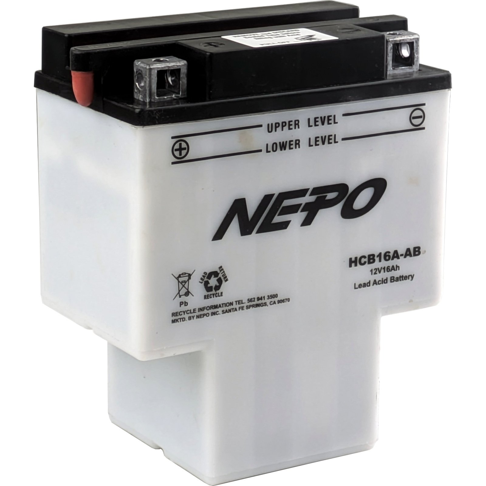 HYB16A-AB Dry Charge Battery: Acid Required - Free Shipping | Battery Mart