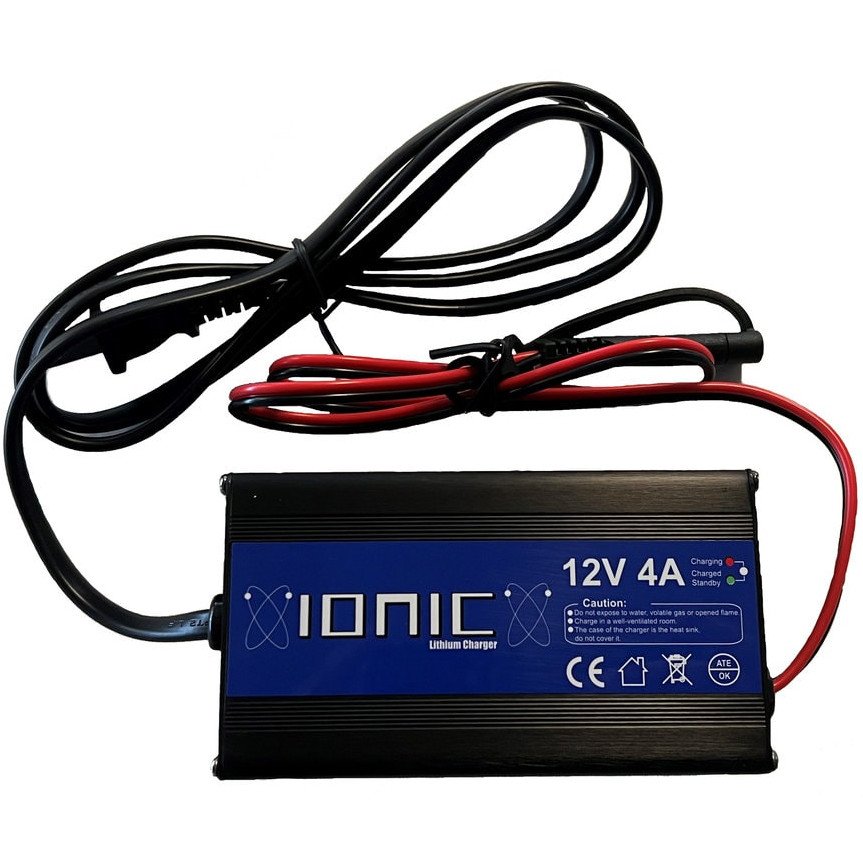 Ionic Lithium LiFePO4 12V 4A Charger | Battery Mart