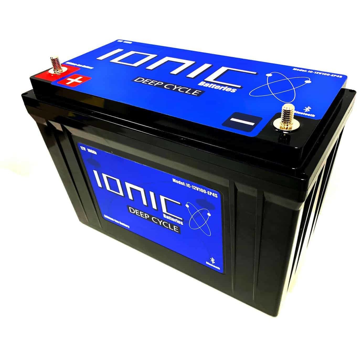 Ionic Lithium 12V 100Ah LiFePO4 Deep Cycle Battery with Bluetooth ...