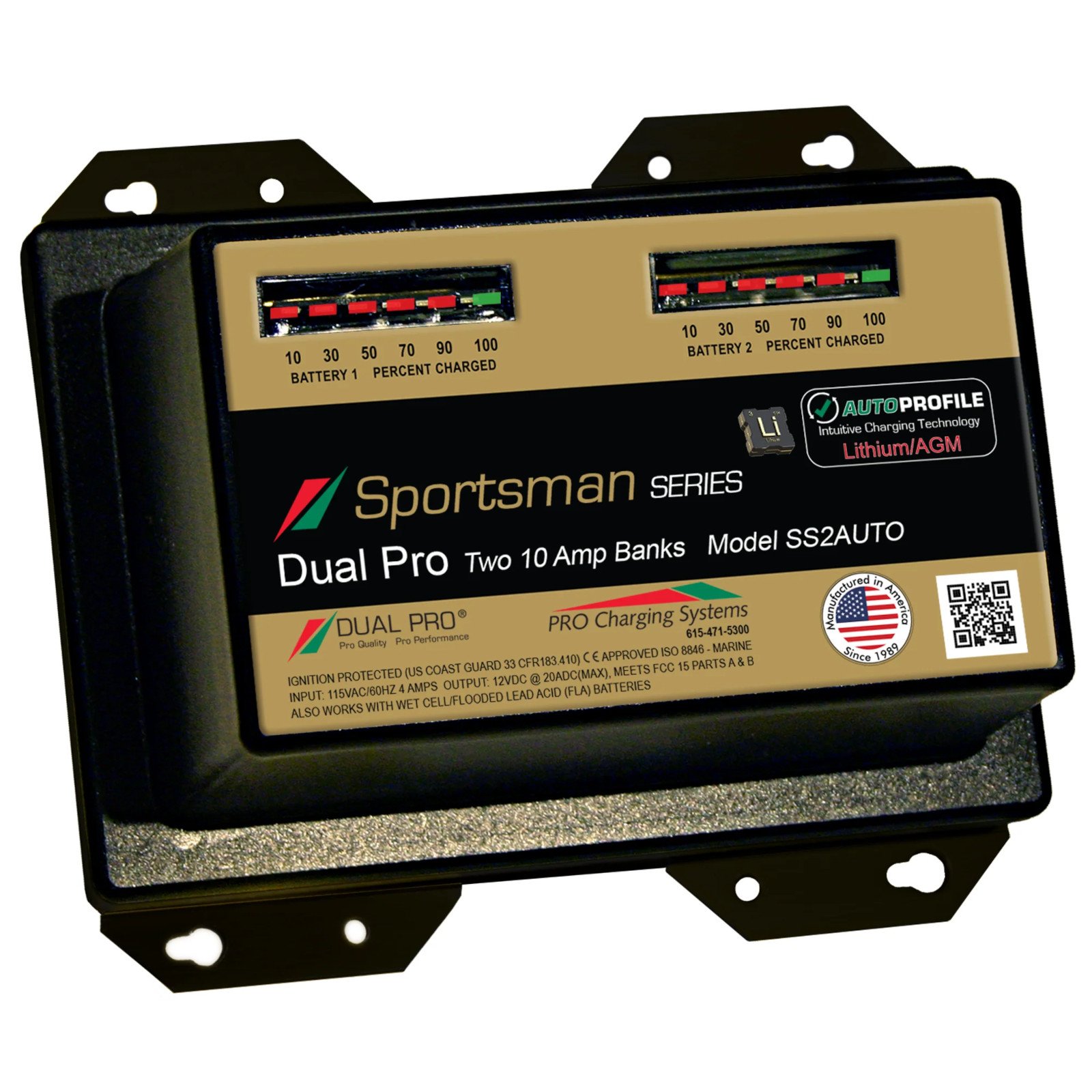 Dual Pro SE | Sportsman Battery Charger | Battery Mart