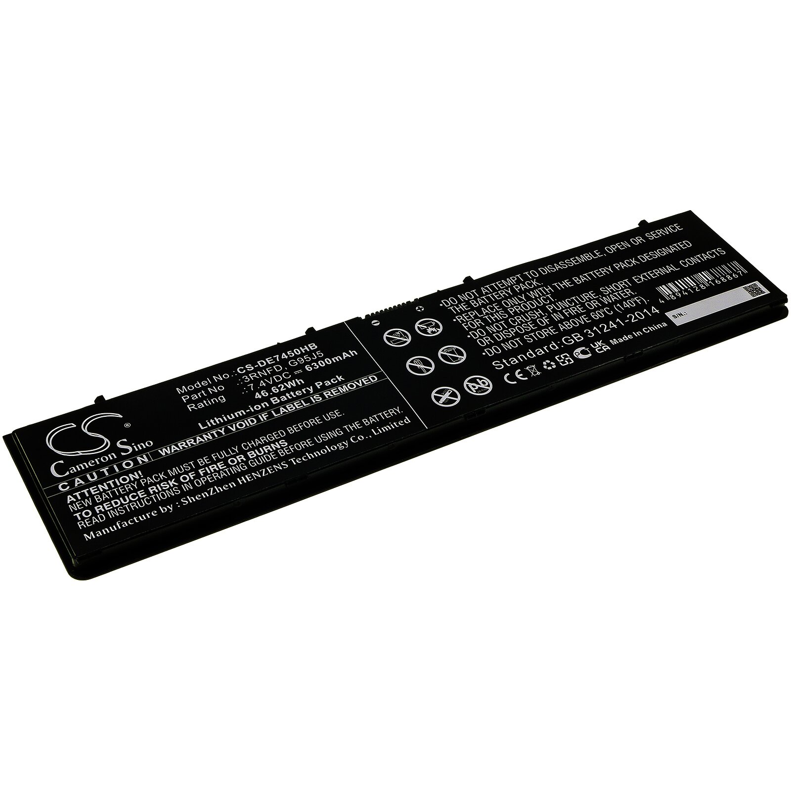 Replacement Dell 3RNFD Laptop Battery | Battery Mart