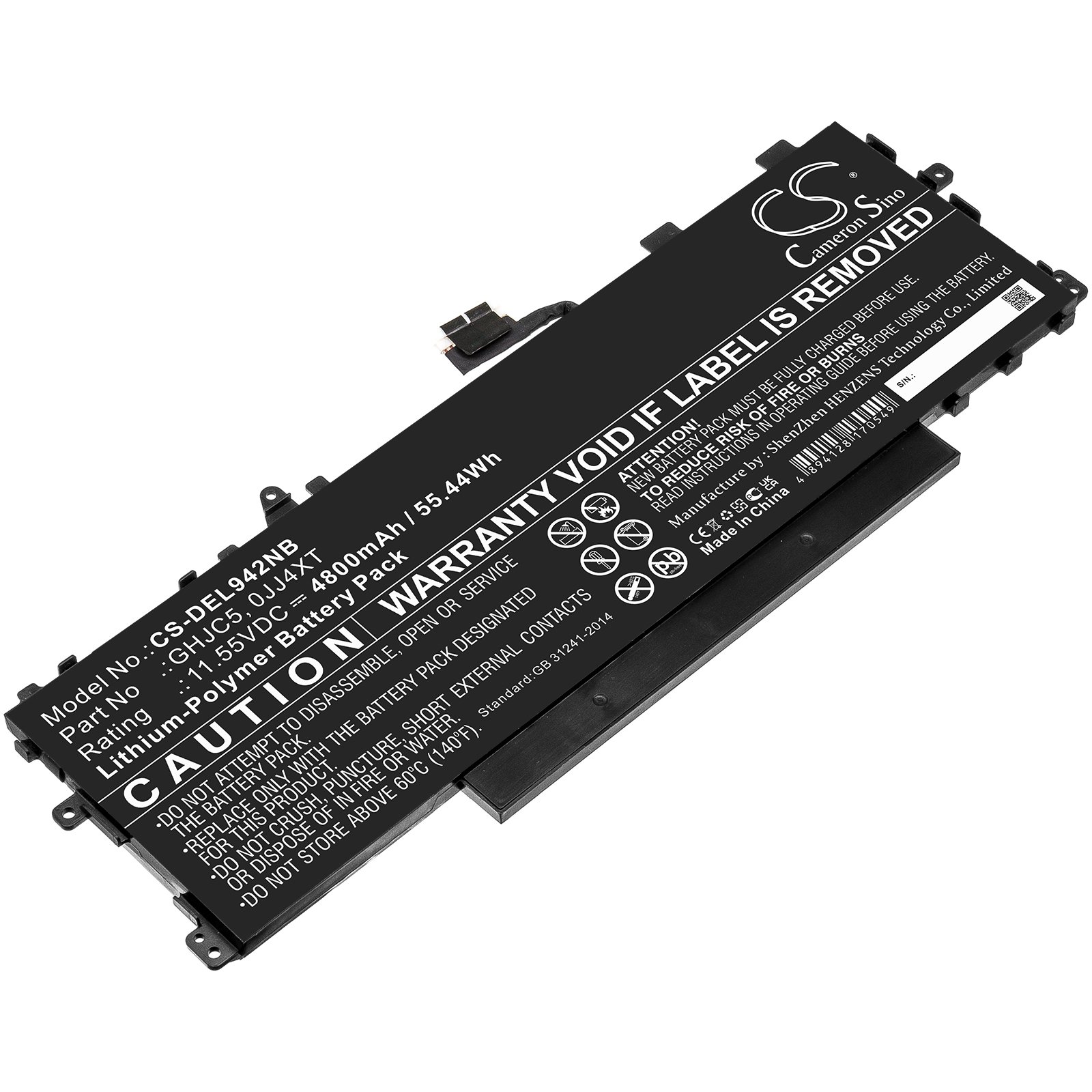 Replacement Dell 0JJ4XT Laptop Battery | Battery Mart