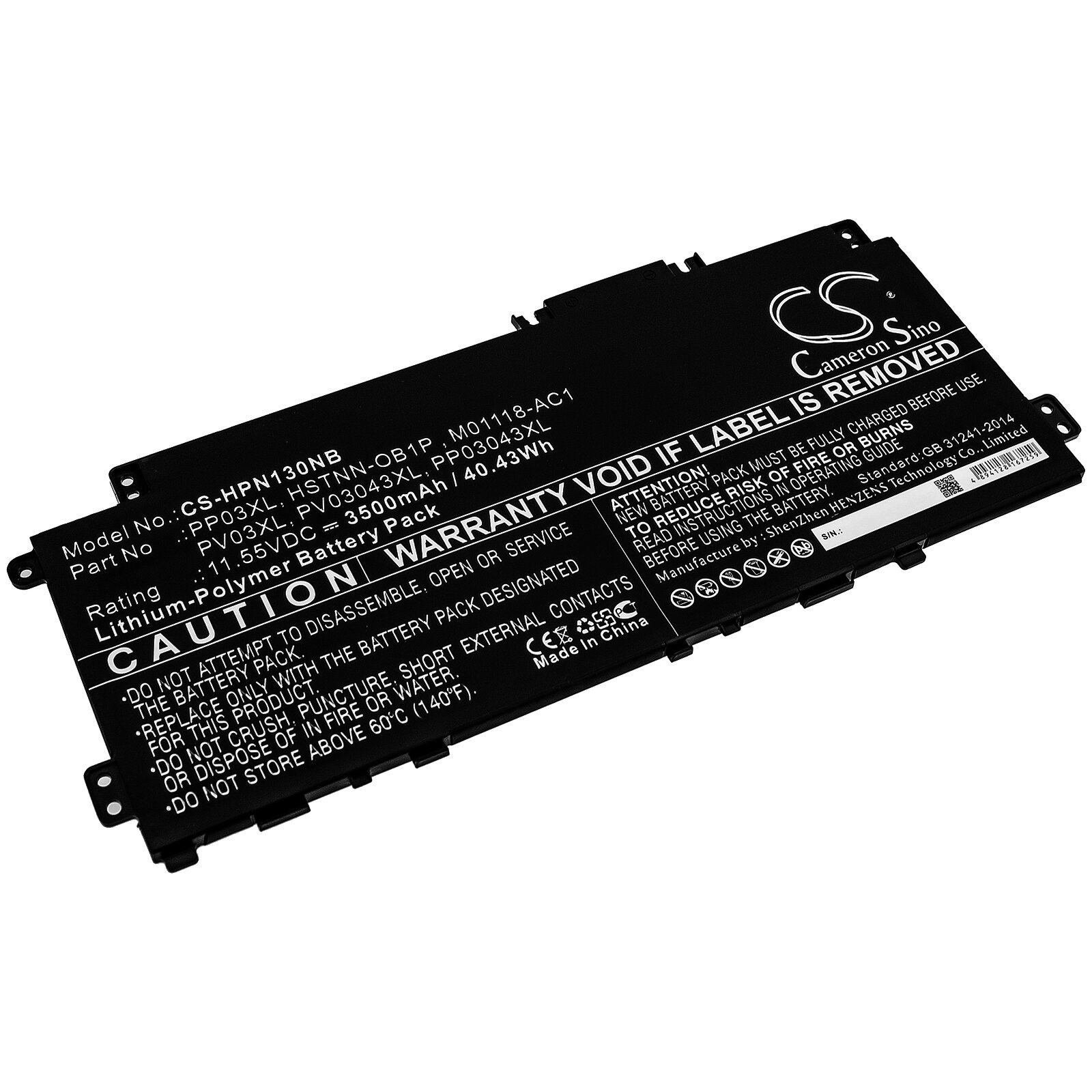 Replacement HP HSTNN-DB9X Laptop Battery | Battery Mart