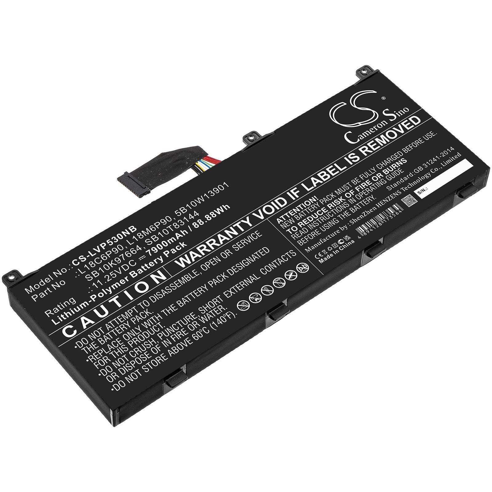 Replacement Lenovo 5B10W13901 Laptop Battery | Battery Mart