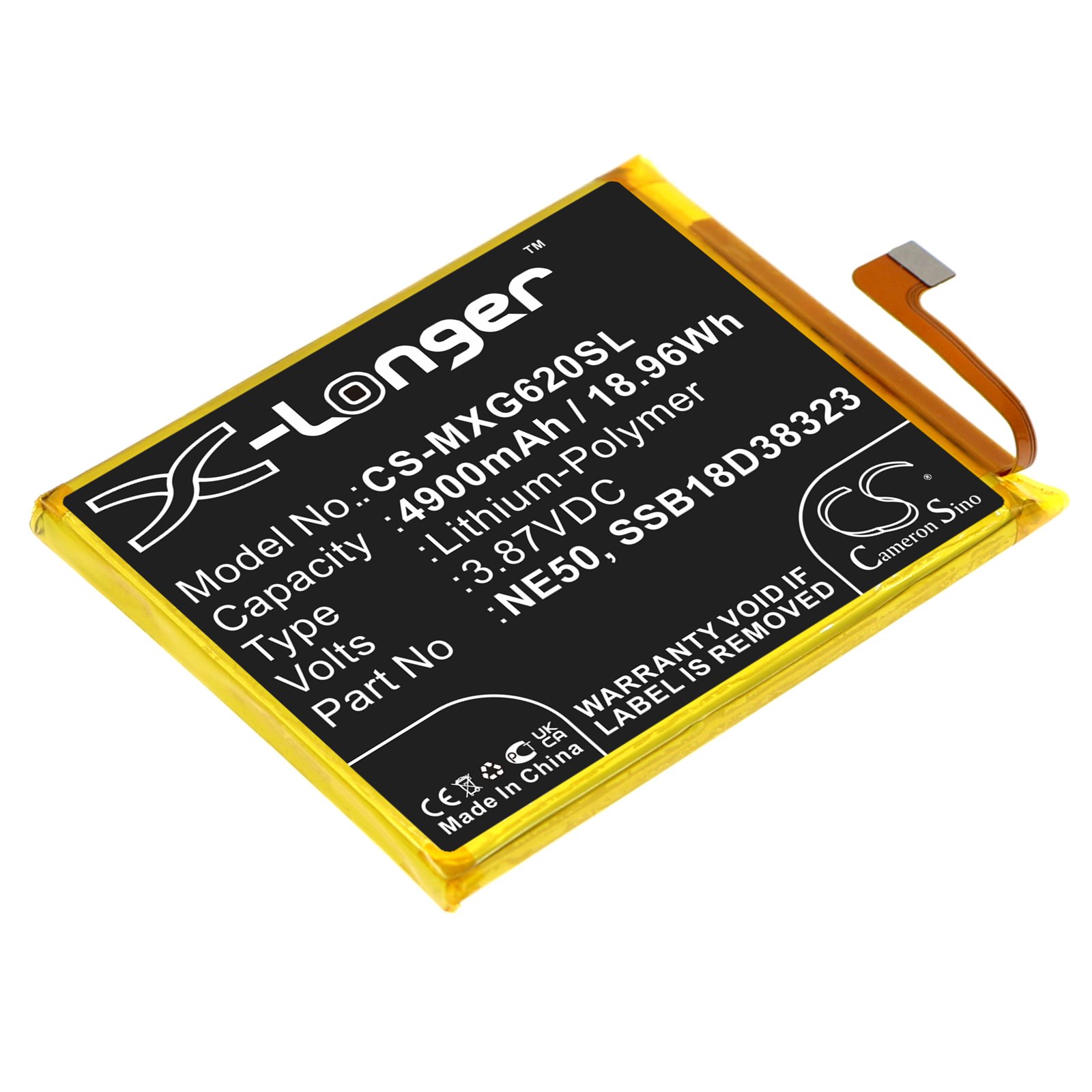 Replacement Motorola NE50, SSB18D38323 Cell Phone Battery | Battery Mart