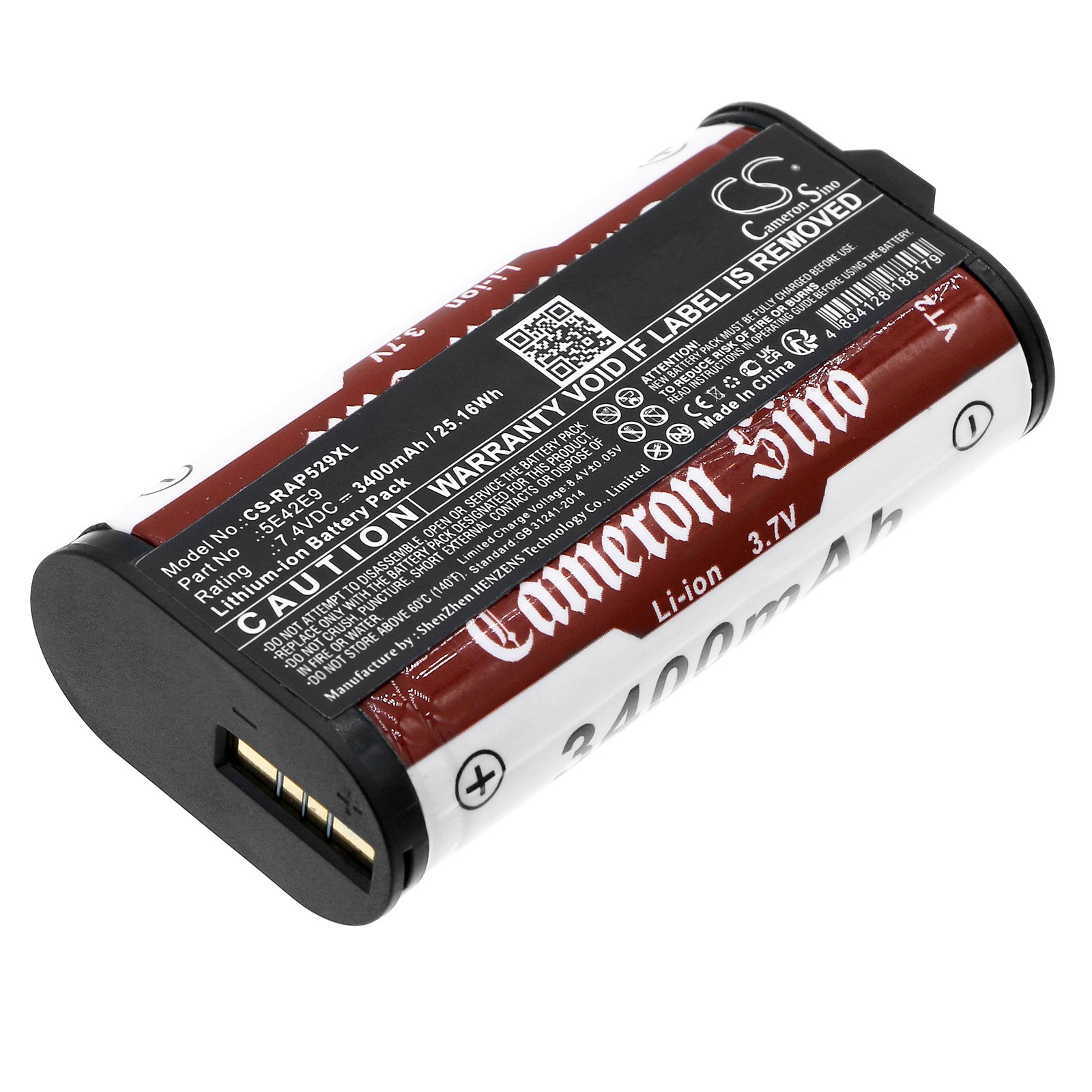 Replacement Ring Alarm System Battery (7.4 Volt, 3400 mAh, Li-Ion ...