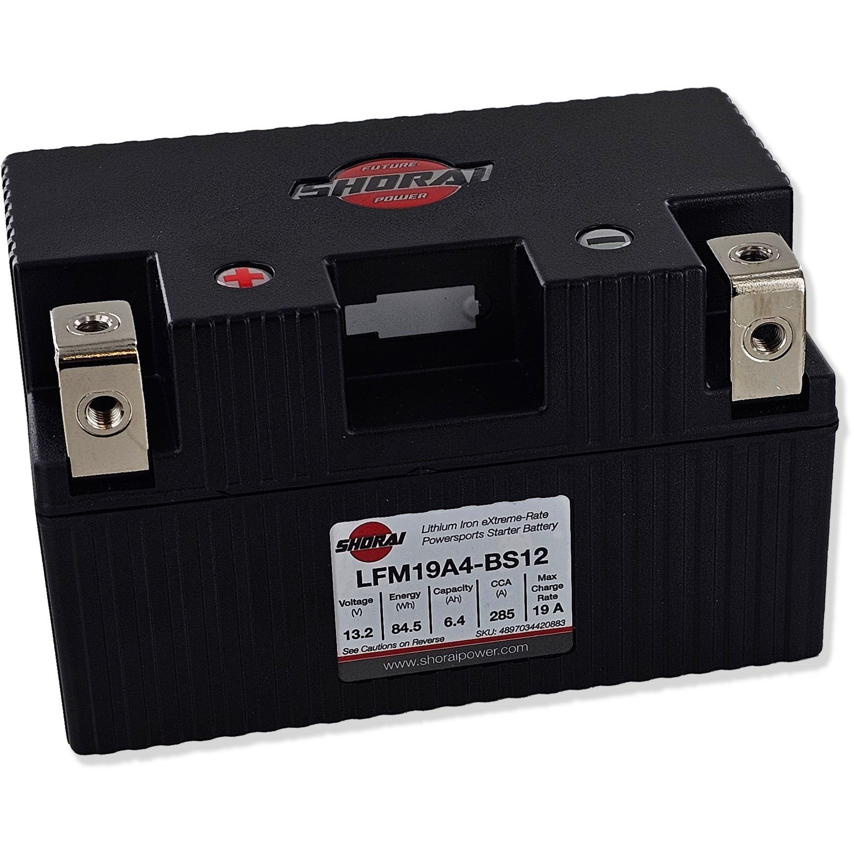 Shorai LFM19A4-BS12 Lithium-Iron Powersport Battery with BMS - Free ...