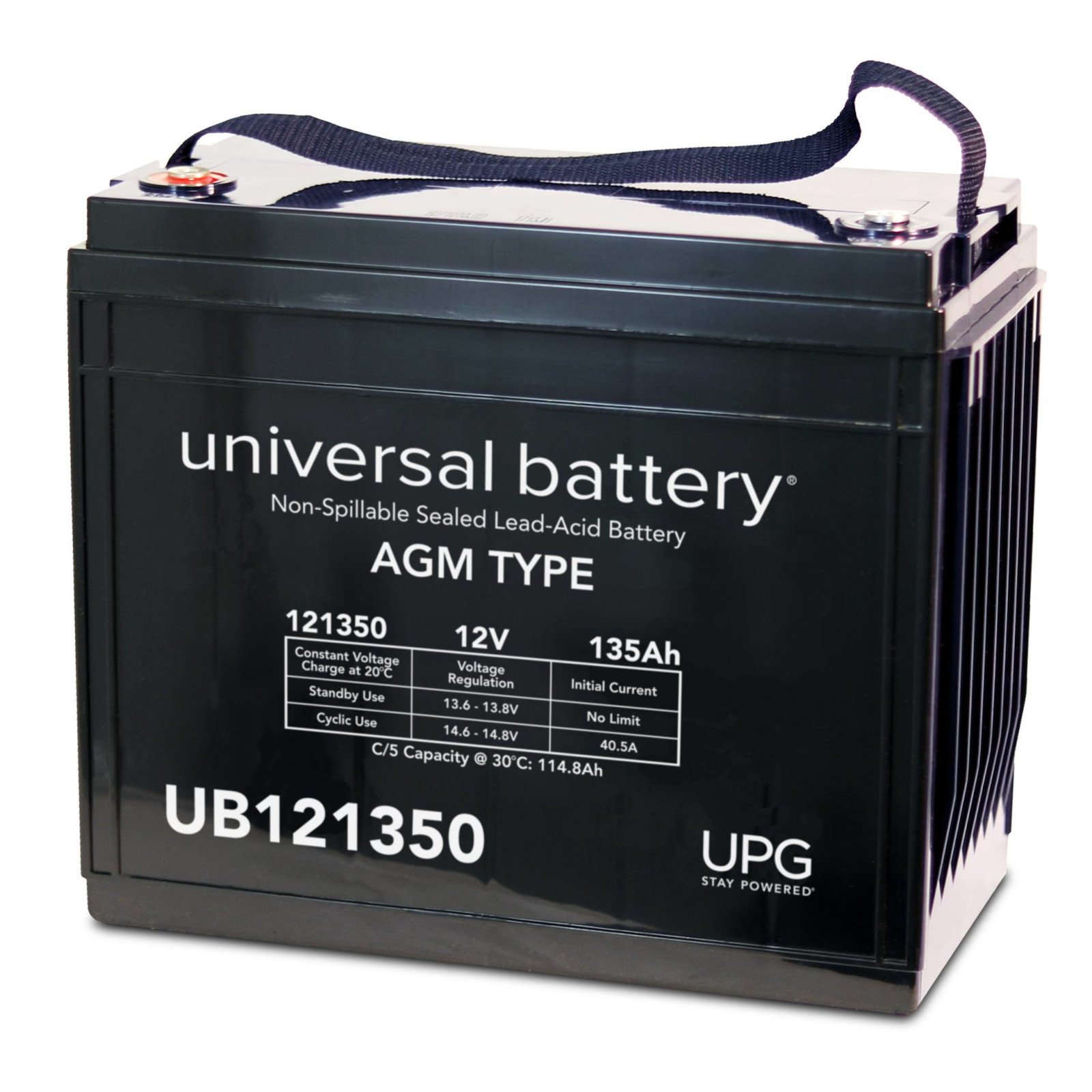 12 Volt, 135 Ah AGM Rechargeable Battery | Battery Mart