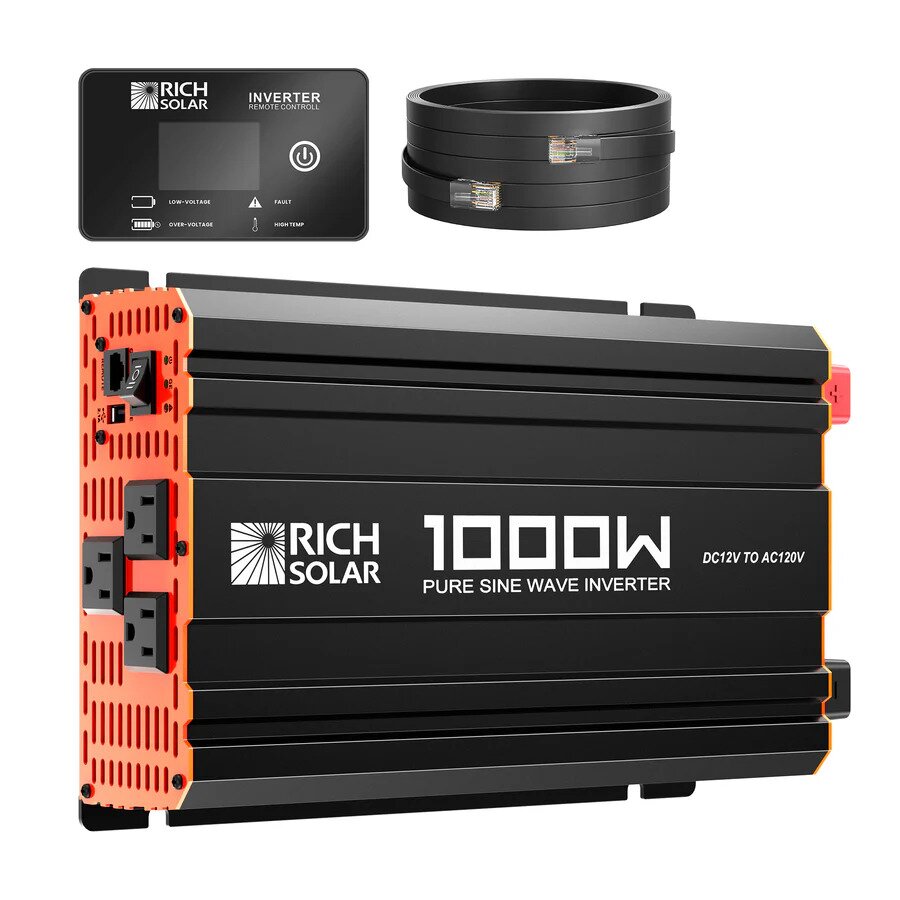 Rich Solar NOVA PURE 1K Pure Sine Wave Inverter - 12 Volt, 1000 Watt - Free Shipping | Battery Mart