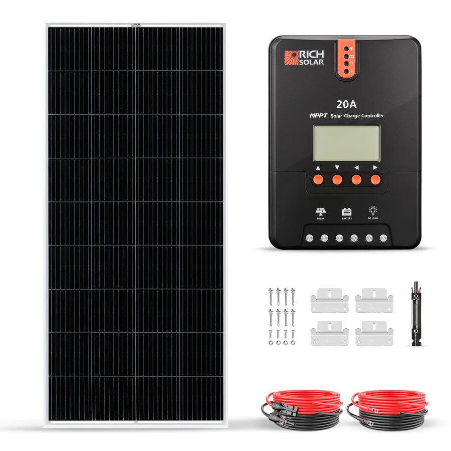 Rich Solar 200 Watt Solar Kit - Free Shipping | Battery Mart