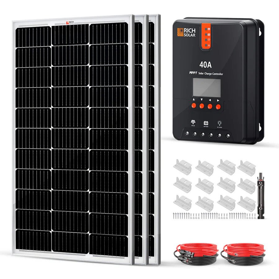 Rich Solar 300 Watt Solar Kit - Free Shipping | Battery Mart