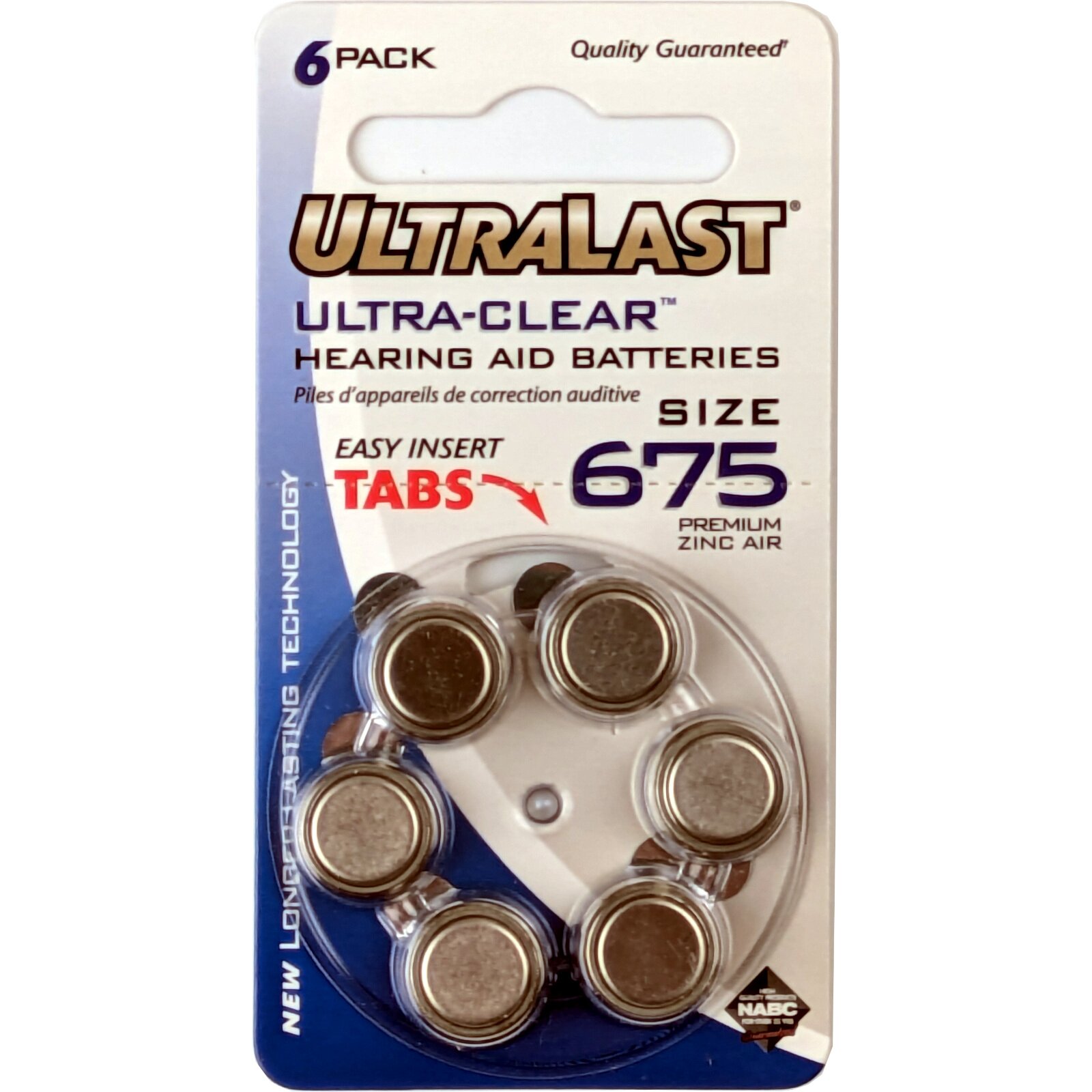 Size 675 Hearing Aid Batteries - 6 Pack | Battery Mart