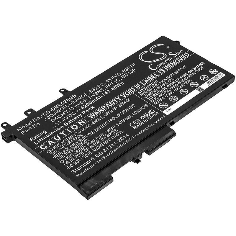 Replacement Dell 00JWGP, FPT1C Laptop Battery | Battery Mart