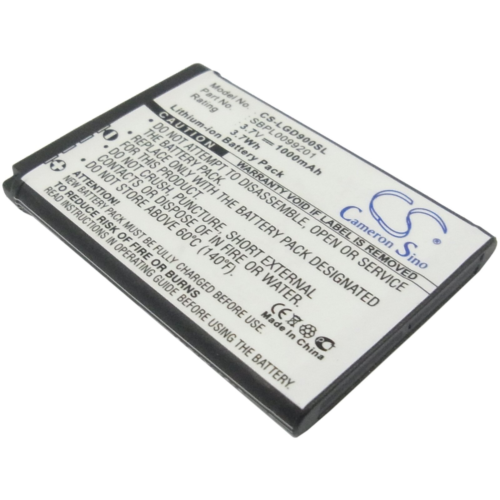 Replacement LG LGIP-520N, SBPL0099201 Cell Phone Battery | Battery Mart
