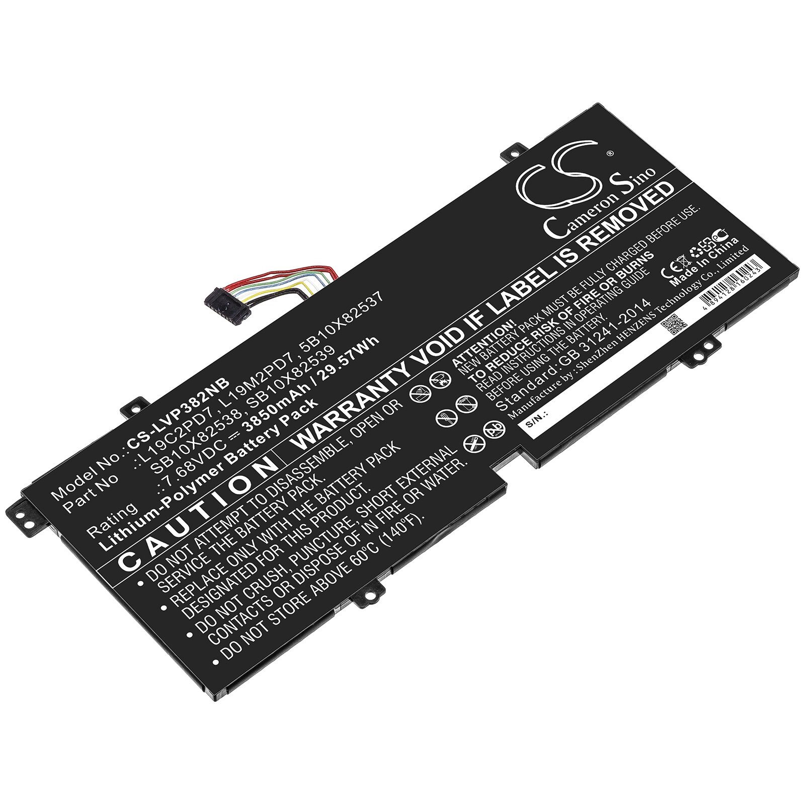 Replacement Lenovo 5B10X82536 Laptop Battery | Battery Mart
