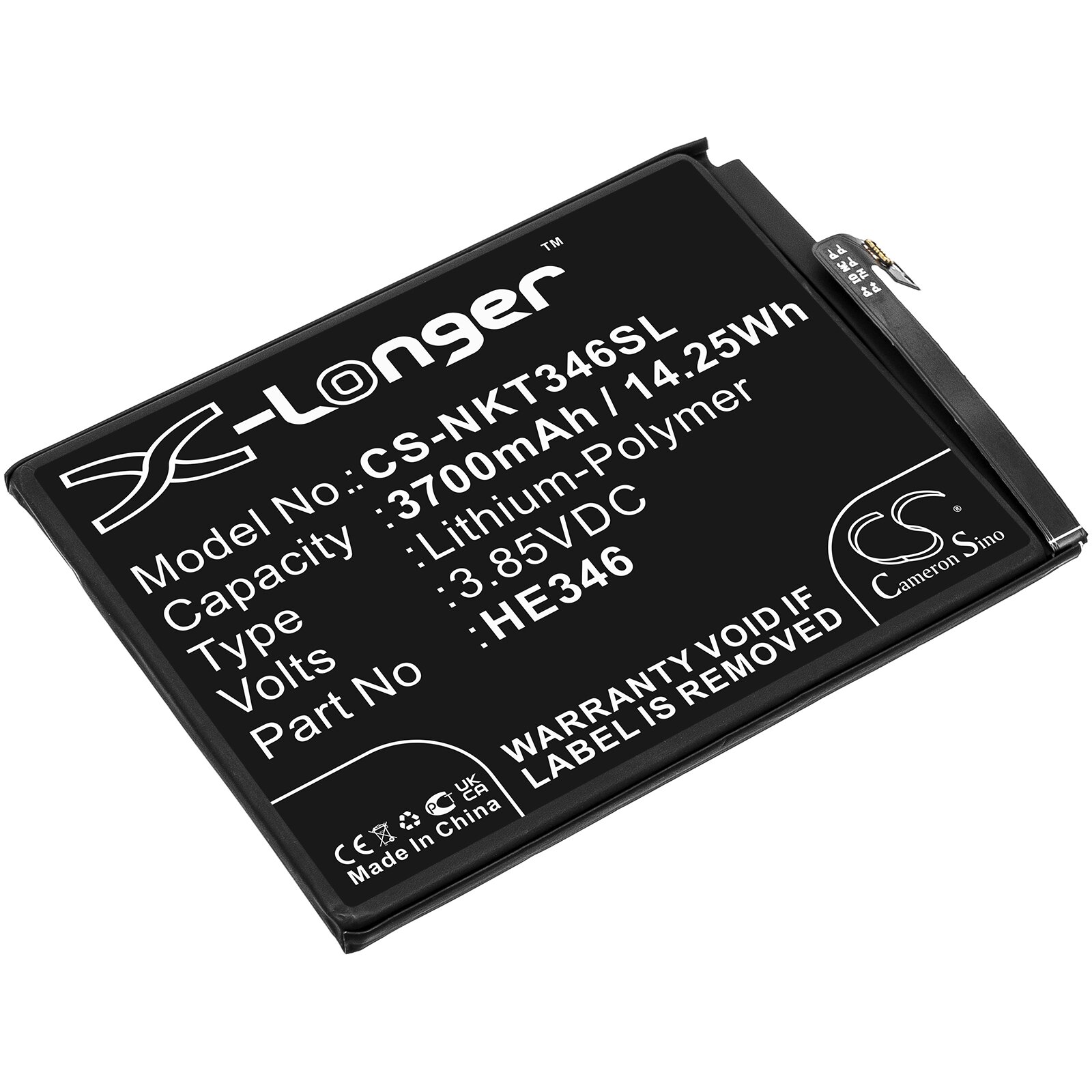 Replacement Nokia HE346 Cell Phone Battery | Battery Mart