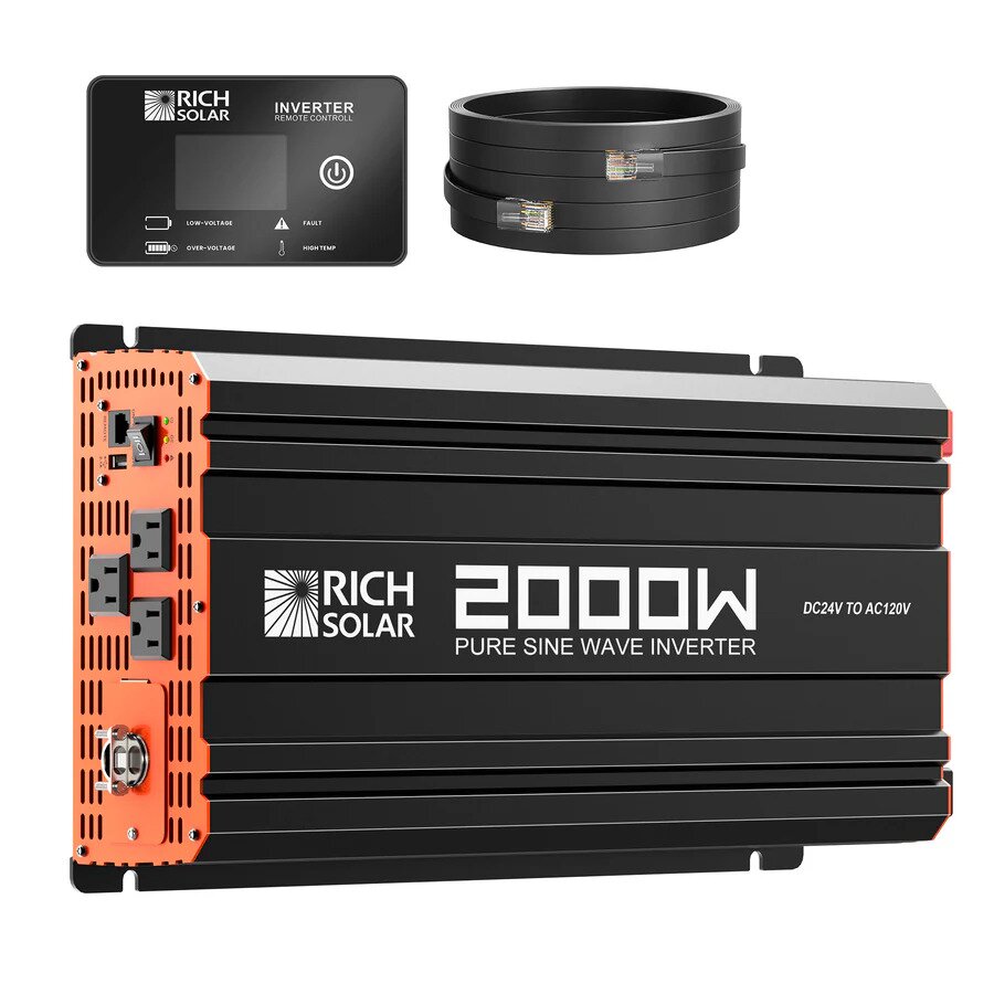 Rich Solar NOVA PURE MAX 2K Pure Sine Wave Inverter - 24 Volt, 2000 ...