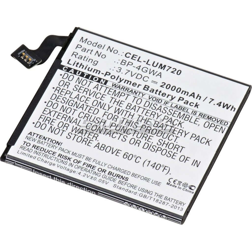 Replacement Nokia BP-4GWA Cell Phone Battery | Battery Mart