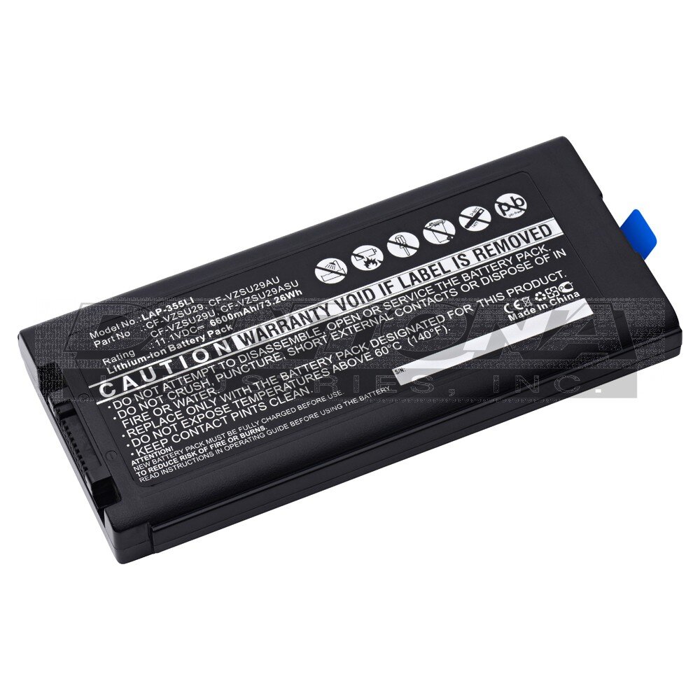 Replacement Panasonic ToughBook CF-29 CF-51 CF-52 Laptop Battery (Dark ...