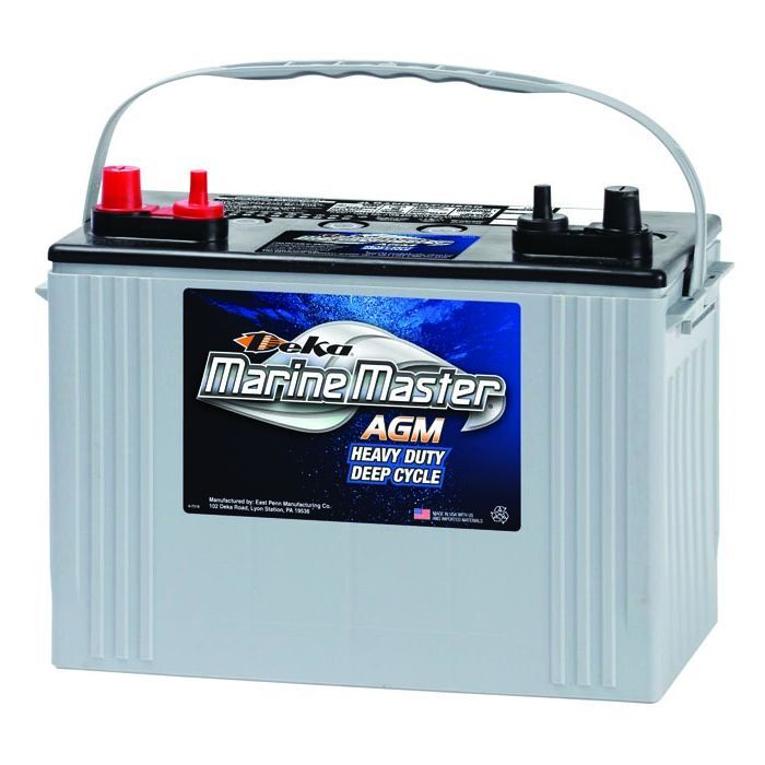 Deka 8A27M AGM Deep Cycle Battery - Group 27 Marine | Battery Mart