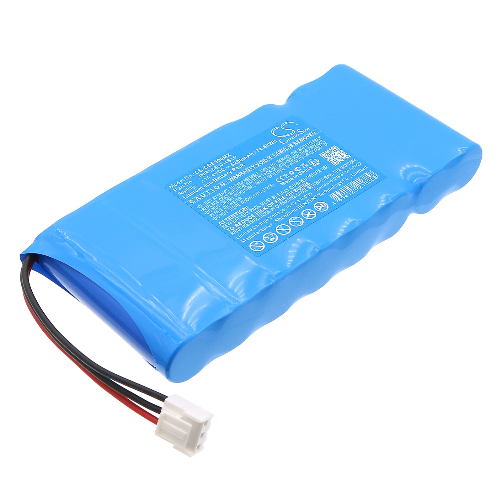 Replacement Cardio INR18650-4S2P Medical Battery | Battery Mart