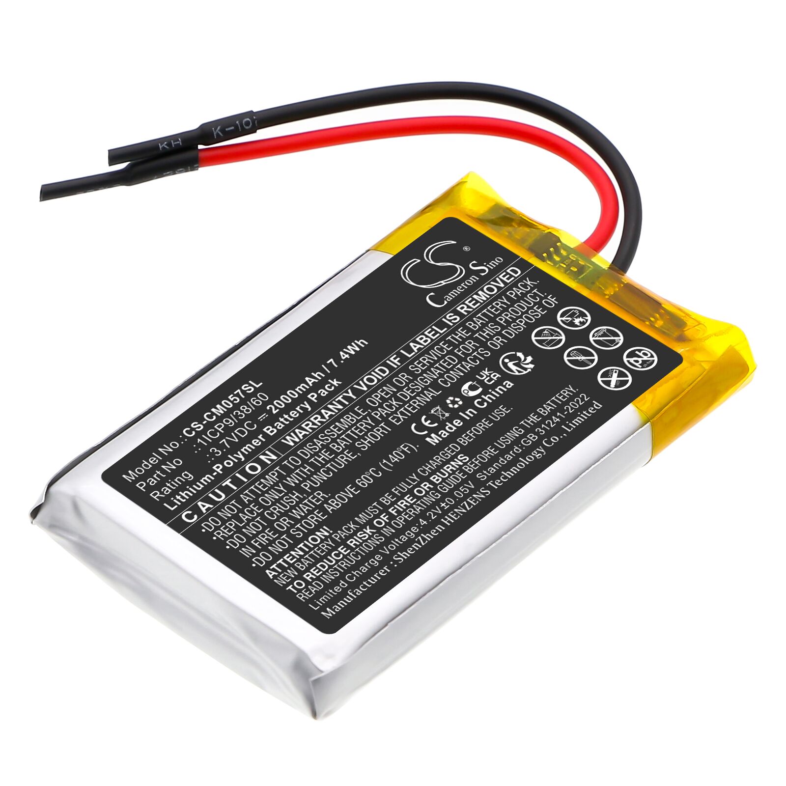 Replacement Custom 1ICP9/38/60 Battery Pack | Battery Mart