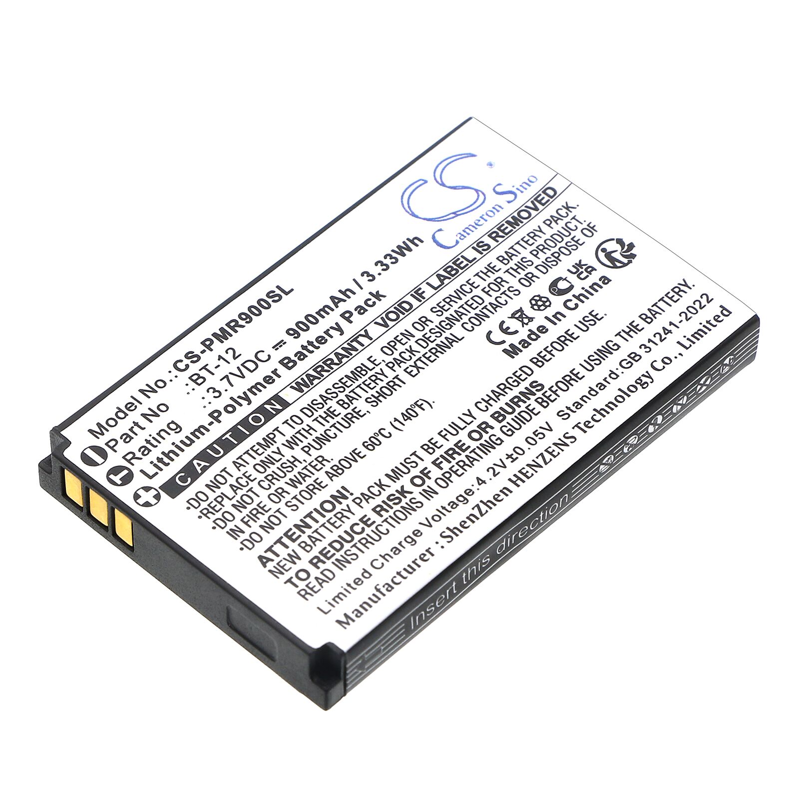 Replacement Pliant 031-450-3048 Speaker Battery | Battery Mart