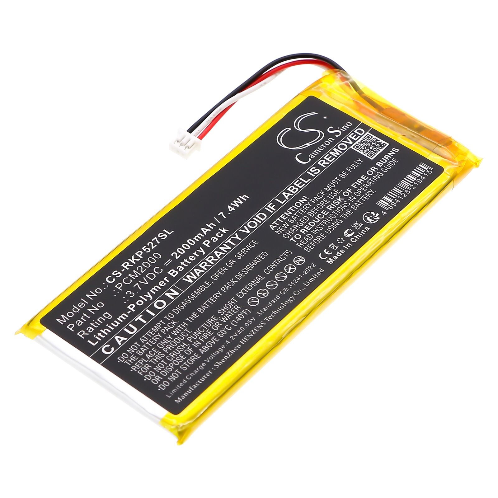 Replacement Ring PCM2000 Alarm System Battery | Battery Mart