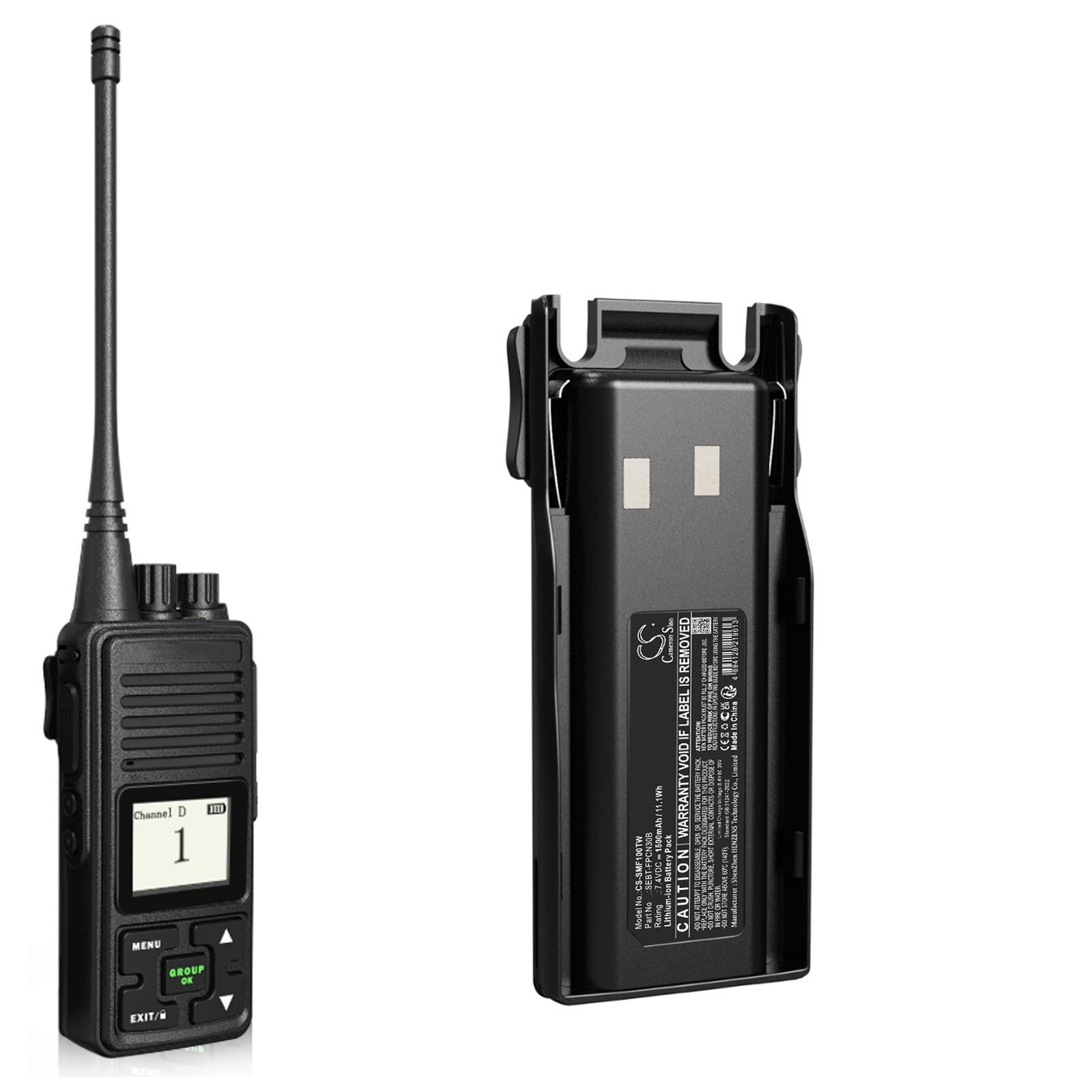 Replacement SAMCOM SEBT-FPCN30B Two-Way Radio Battery | Battery Mart