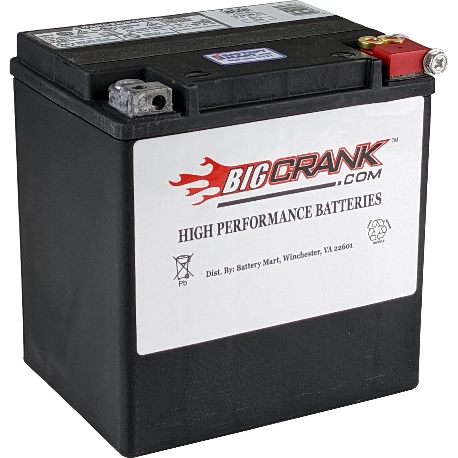 Big Crank ETX30L / ETX30LA (Deka) Battery 400 CCA | USA-Made for Harley ...