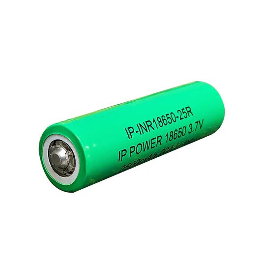 IP Power 18650 Li-Ion 2500mAh 3.7V 20A Rechargeable Button Top Battery ...
