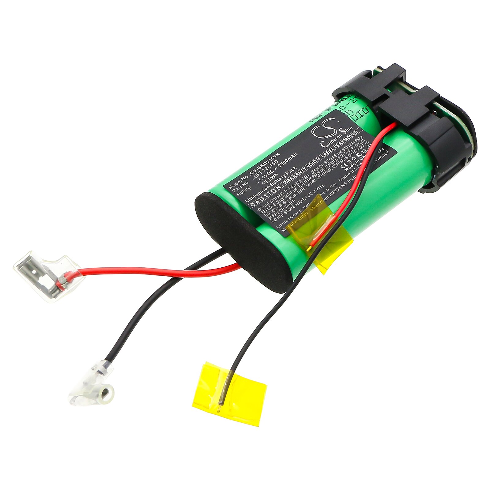 Replacement Black & Decker EPP72L15D Vacuum Battery (7.4 Volt, 2500 mAh ...