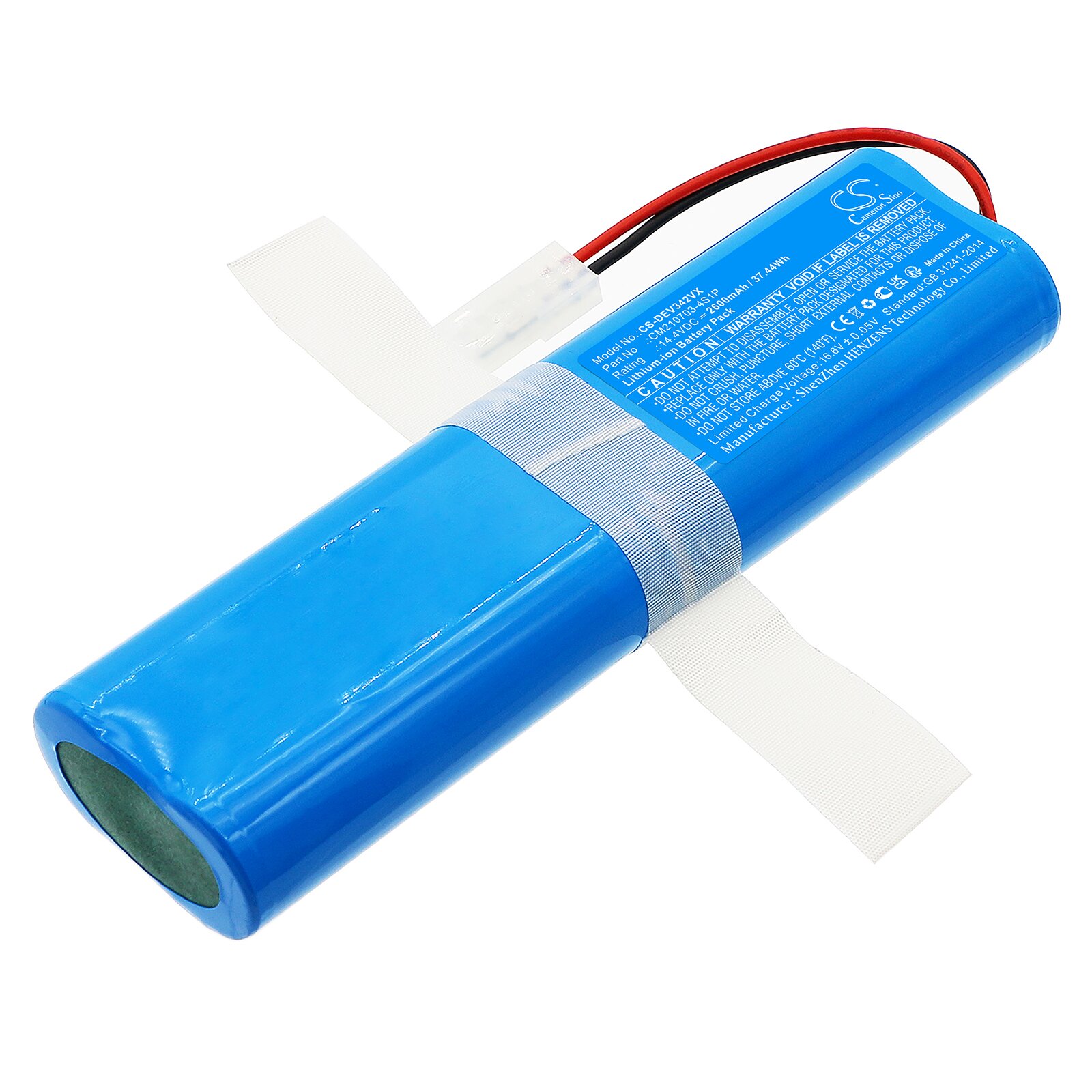 Replacement Dirt Devil CM210703-4S1P Vacuum Battery (14.4 Volt, 2600 ...
