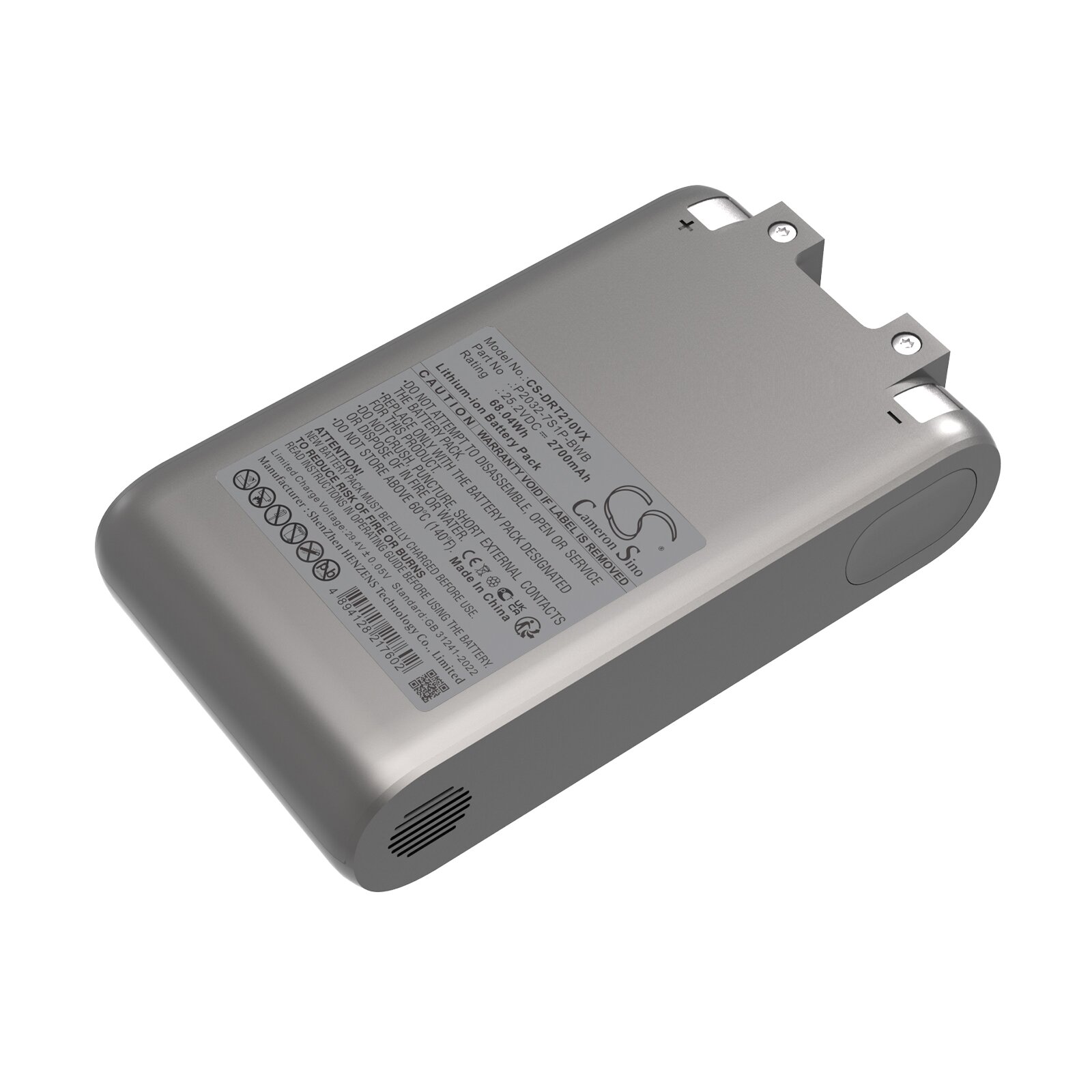 Replacement Dreame P2032-7S1P-BWB Vacuum Battery (25.2 Volt, 2700 mAh ...